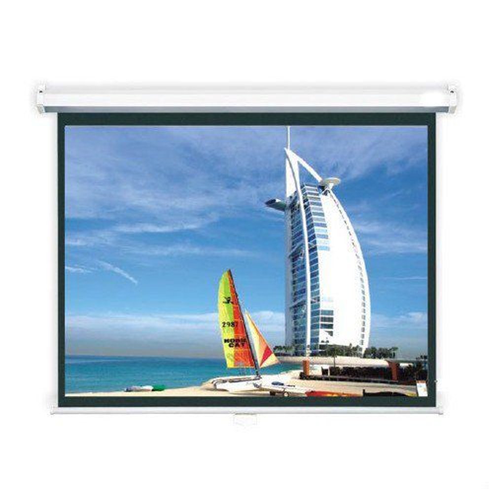 BRITE Screen Proyektor Gantung/Manual Screen 70" ukuran 178x178 cm