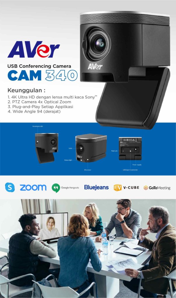System Video Conferencing AVER VC520 Pro 18x Total Zoom Murah